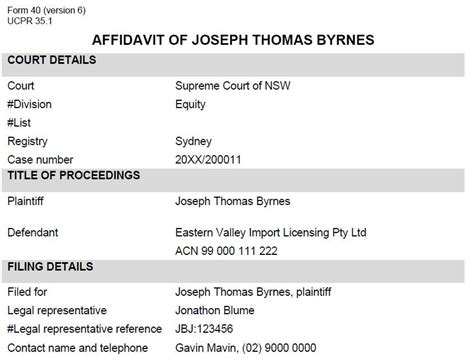 Affidavit Template Word 36 Affidavit Template Word Free To Edit