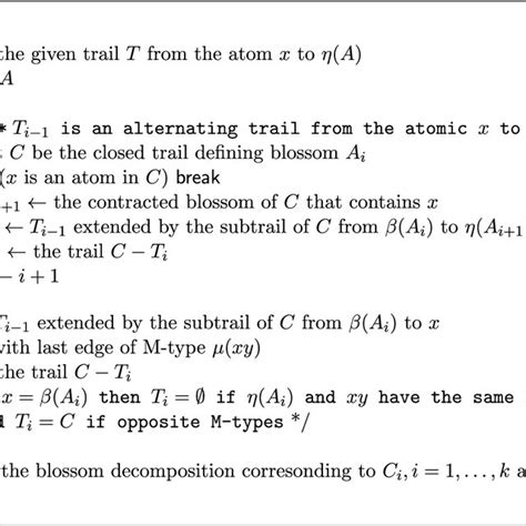 Algorithm To Make A Skew Blossom Ordinary Download Scientific Diagram
