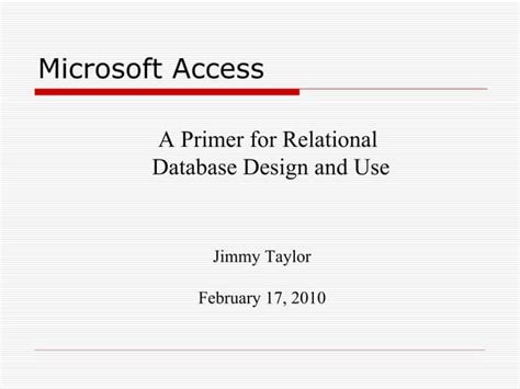 Microsoft Access Powerpoint Final Ppt Databases Computer Software And Applications