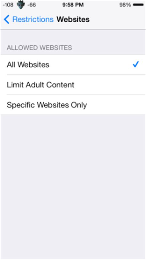 How Do I Restrict Access To Adult Unwanted Content On My Safari Or Other Browser In IOS