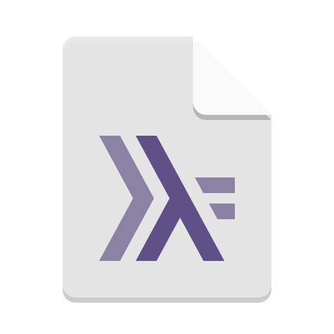 text haskell files and folders icons