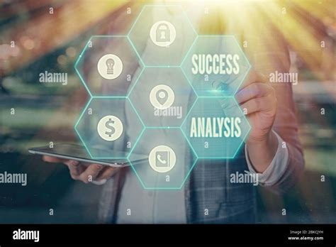Conceptual Hand Writing Showing Success Analysis Concept Meaning Creating Graph To Determine