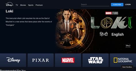 Hotstar Clone Codesandbox