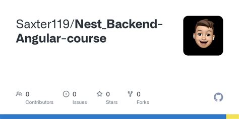 Github Saxter119nestbackend Angular Course