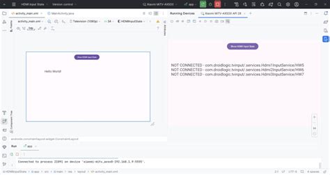how to check whether the hdmi input state is connected in your android