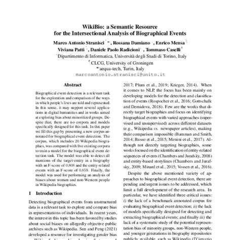 Wikibio A Semantic Resource For The Intersectional Analysis Of