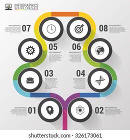 Abstract Colorful Tree Timeline Infographic Template Stock Vector Royalty Free 326173061