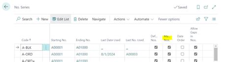 How To Create A New Number Series In D365 Business Central Encore Business Solutions