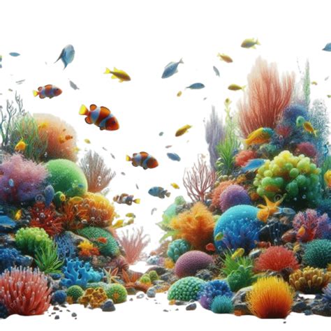 생생한 수중 장면의 다채로운 물고기와 산호 다채로운 물고기와 산호 생생한 수중 장면 생생한 수중 장면의 다채로운 물고기와 산호 Png 일러스트 및 이미지 에 대한 무료