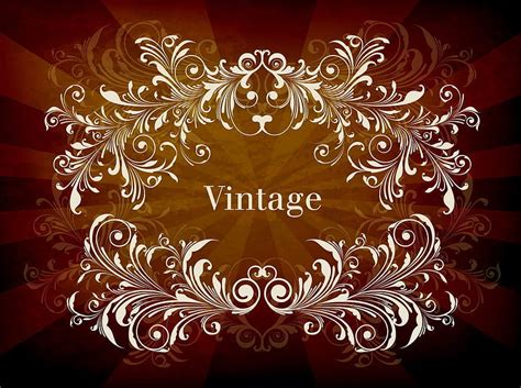 빈티지 꽃 프레임 벡터 Ai Eps Uidownload