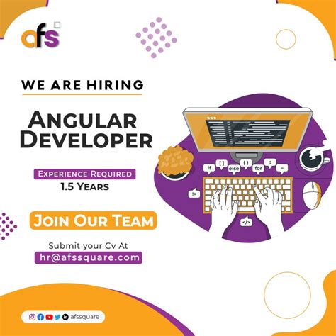 Afs Square On Linkedin Hiring Developer Hiringalerts Hiringimmediately Job Angular