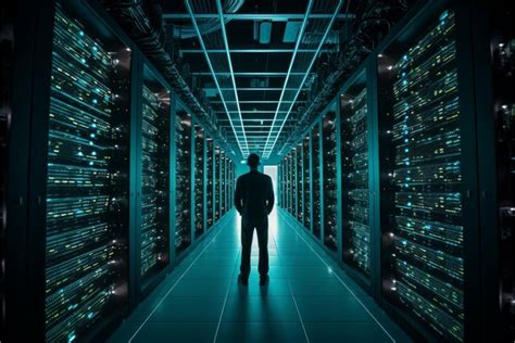 Man Data Center Generate Ai 3812958