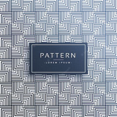 추상 라인 평방 기하학적 패턴 배경 무료 벡터