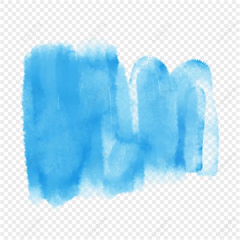 간단한 파란색 얼룩 추상 수채화 브러시 물 일러스트 물감 바다 빛벽지단순한 Png 일러스트 무료 다운로드 Lovepik