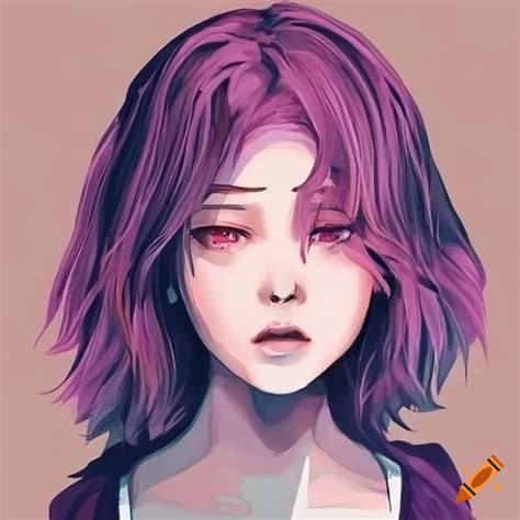 Wallpaper Long Hair Anime Girls Black Hair Red Eyes