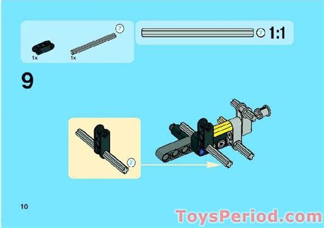 Lego 8259 Mini Bulldozer Instructions And Parts List