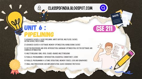 Unit Vi Pipelining Cse211 Computer Organization And Design Btech