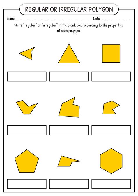 12 Regular Polygon Shapes Worksheet Artofit
