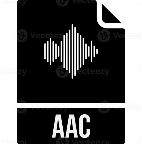 Aac File Icon Fill Crisp Corners And Thick Symbol 65420114 Png