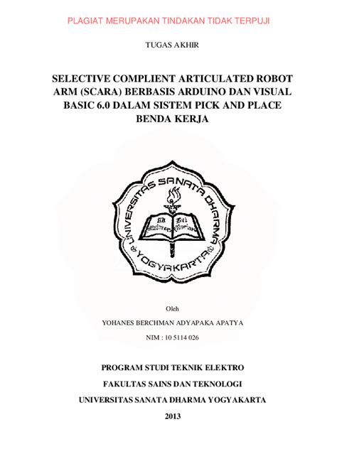 Pdf Selektive Complient Articulturated Robot Arm Scara Berbasis Arduino Dan Visual Basic 60