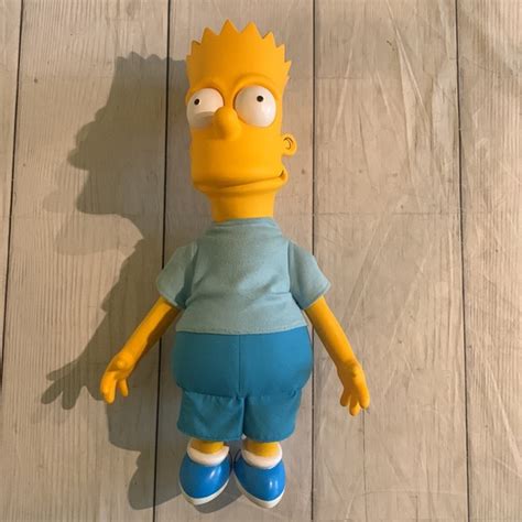 Dan Dee Toys Vtg Dan Dee Matt Groening The Simpsons Bart Simpson Talking Pull String Plush