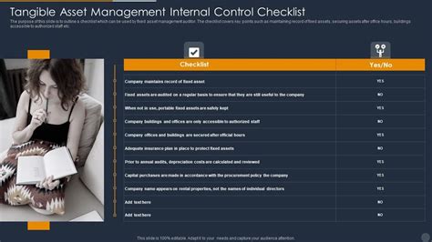 Tangible Asset Management Internal Control Checklist Guidelines Pdf