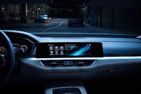 Premium Ai Image Car Touchscreen Displaying White Screen