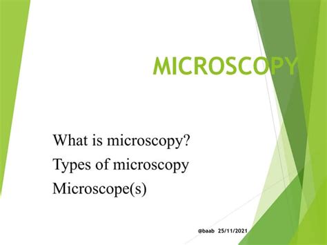 Microscopypptx Notes On Microscopy Of The Pptx