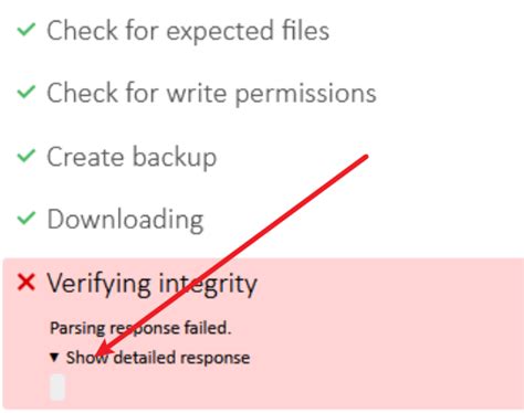 Nc Update Verifying Integrity Parsing Response Failed ℹ️ Support Nextcloud Community