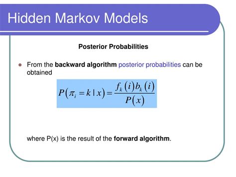 PPT Hidden Markov Models PowerPoint Presentation Free Download ID