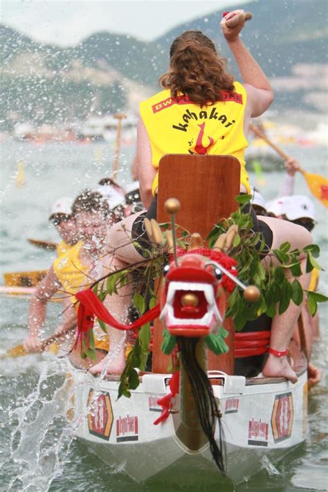 Dragon Boats Festival Race Stanley Beach Hong Kong 6 June 2011 Editorial Image Image Of Asia