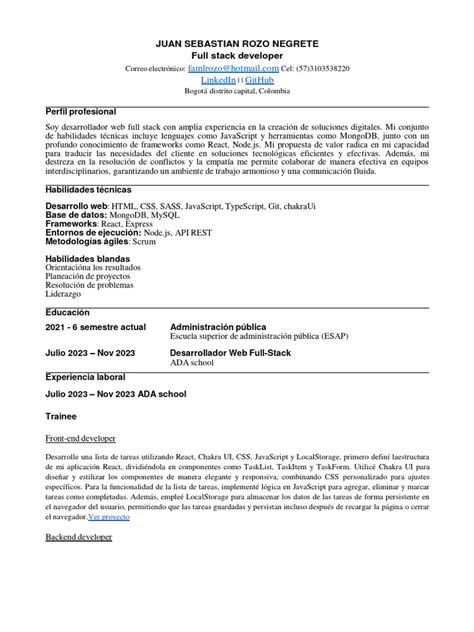 Cv Es Pdf Script Java Red Mundial