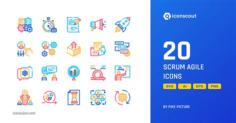 Scrum Agile Icon Pack 20 Free Download Business Icons IconScout