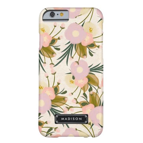 25 Off On Chic Girly Retro Floral Lilac And Peach Personalized Barely