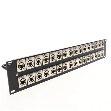 Audio Patch Panel 32 X Ethercon Chassis Connectors