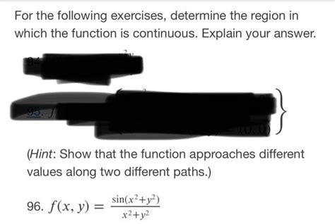 Solved For The Following Exercises Determine The Region In Chegg