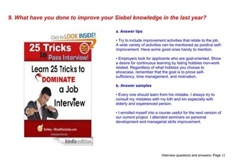 Top 9 Siebel Interview Questions Answers Doc