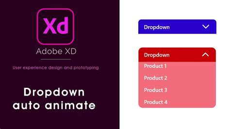 adobe xd tutorial create a drop down menu component web design