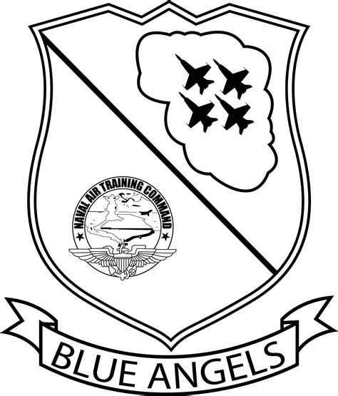 Artstation Us Navy Blue Angels Patch Vector File Black White Vector