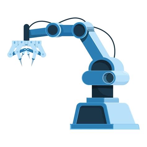 Blue Robotic Arm Picking Up Object Using Artificial Intelligence 48793706 Vector Art At Vecteezy