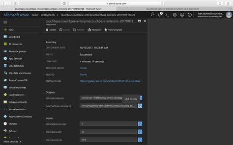 Deploy Couchbase Server Using Azure Marketplace Couchbase Docs