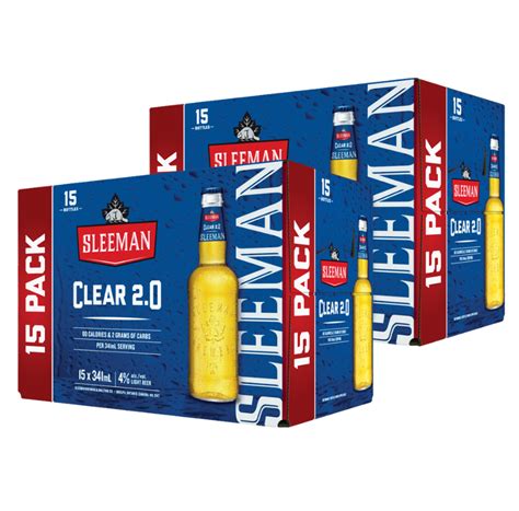 sleeman clear 2 0 24 x can 473 ml the beer store