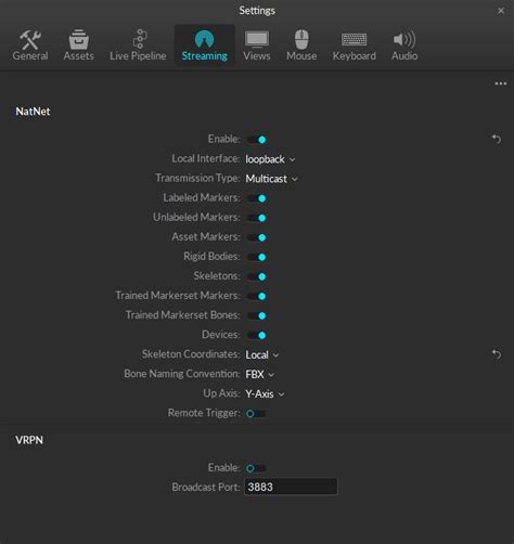 Optitrack Unity Plugin External Optitrack Documentation
