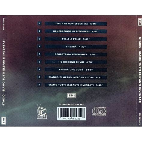 Siamo Tutti Elefanti Inventati Stadio Mp3 Buy Full Tracklist