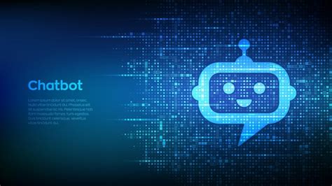 Premium Vector Robot Chatbot Head Icon Sign Made With Binary Code