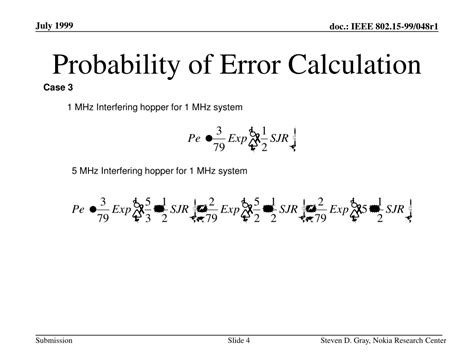 PPT Probability Of Error In Binary FSK Systems Analysis By Steven D Gray PowerPoint