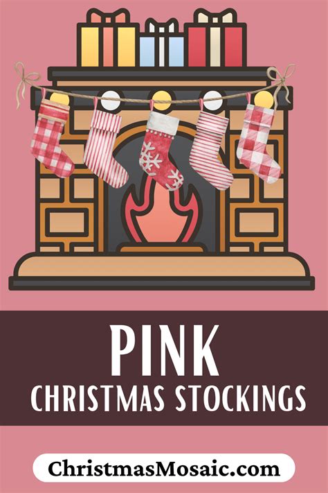 Pink Christmas Stockings Christmas Mosaic