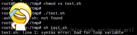 Shell脚本for循环报错：syntax Error Bad For Loop Variable Csdn博客