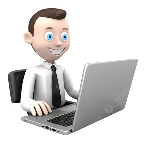 Online Job Interview 3d Character Illustration 3d Cartoon Character
