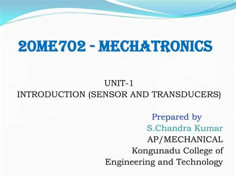 Transducers Ppt